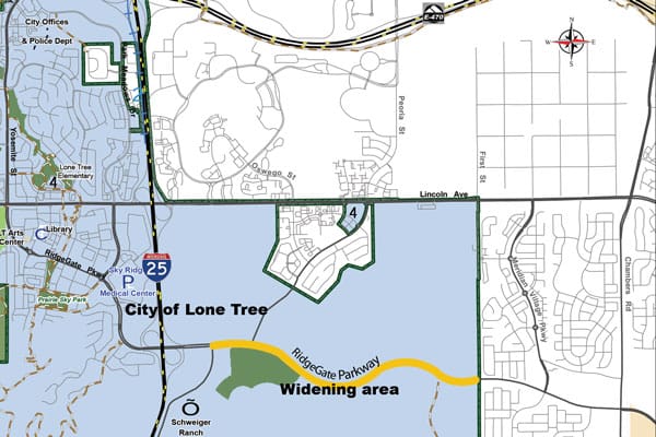 RidgeGate Parkway to be widened in early 2019 | The Castle Pines Connection